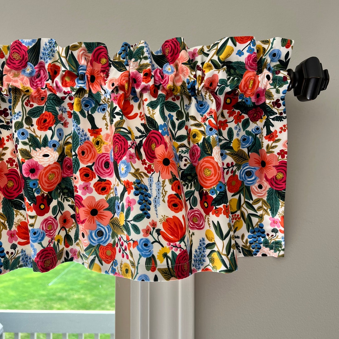 Rifle Paper Co. Cream Garden Party Window Valance - Etsy