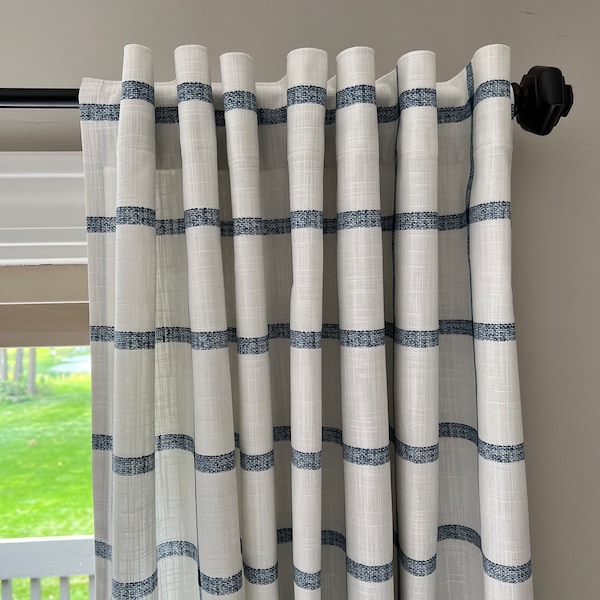 Windowpane Curtains - Etsy