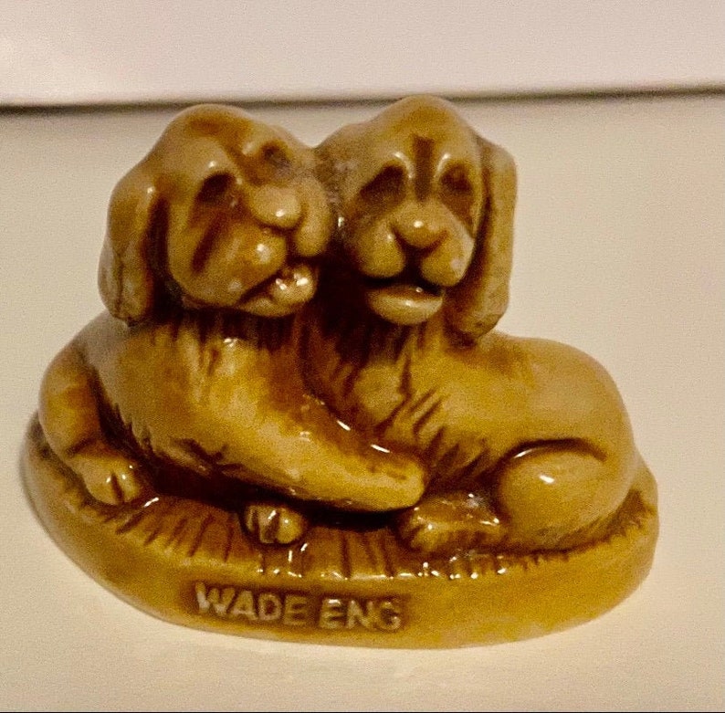 Wade England Whimsies Rose Tea Miniature Figurine Puppies - Etsy