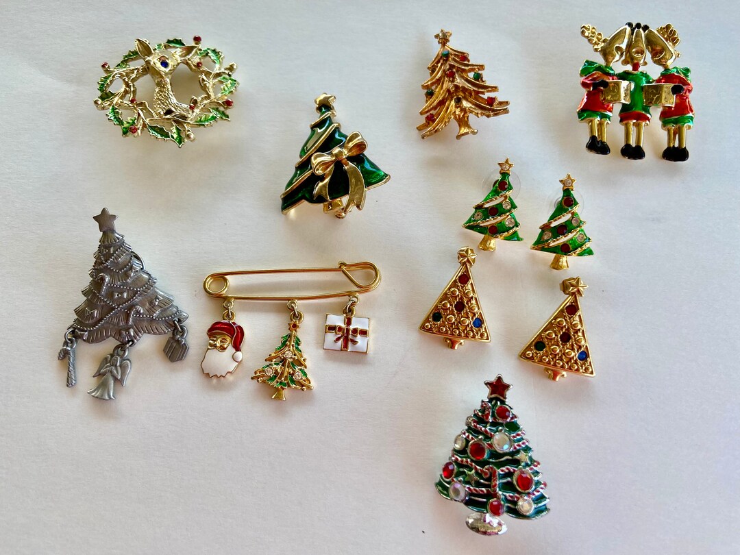 Christmas Holiday Assortment Lot Pins - Etsy