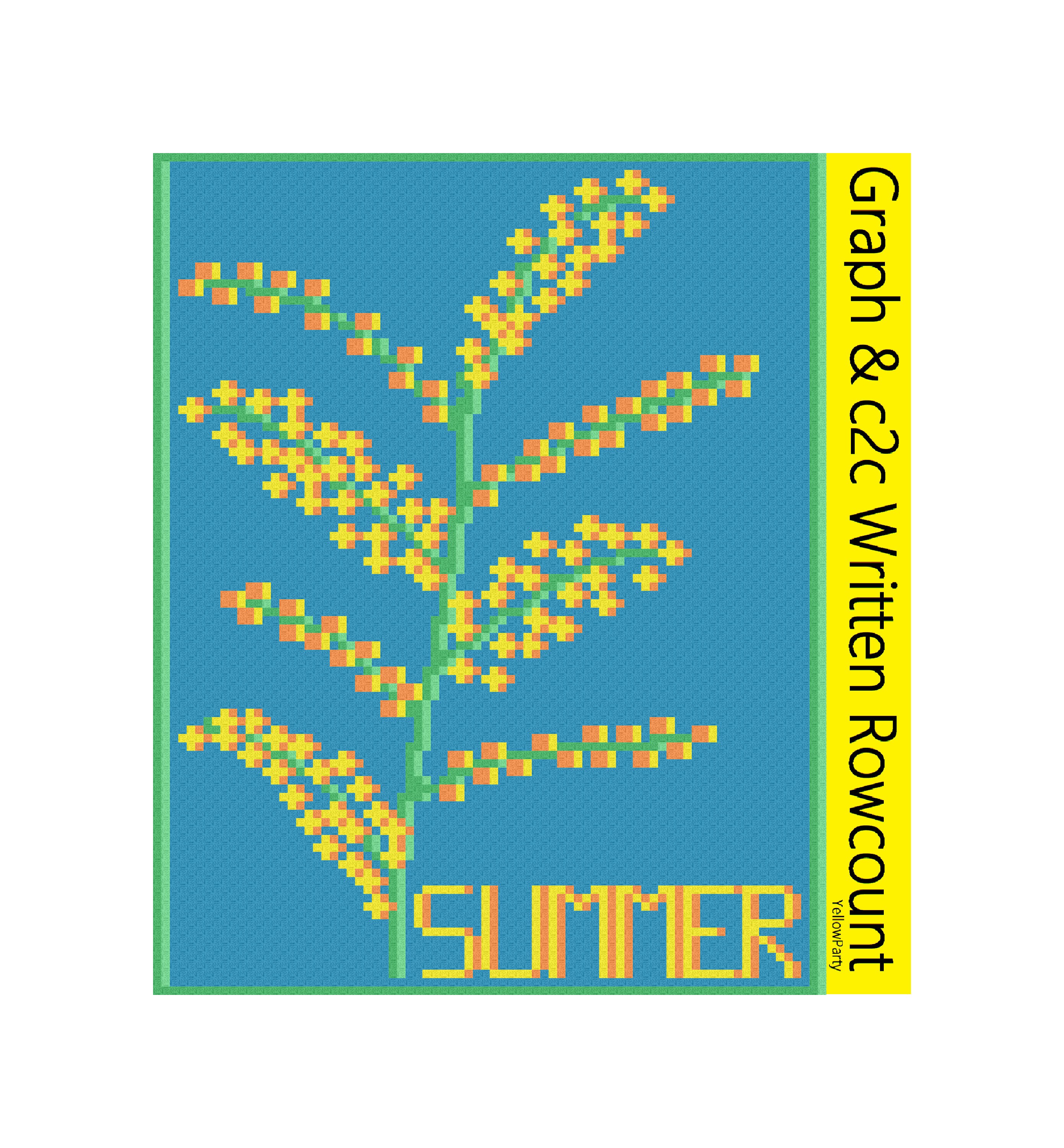 PDF Summer Flower, Graph + C2c Row by Row Count.. ONLY, Digital ...