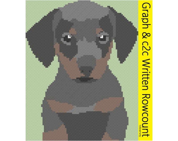 C2C Graph PITBULL C2C Crochet Graph With Row by Row Color Chart ...
