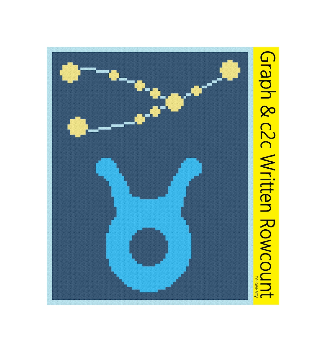 PDF Taurus Zodiac Sign, Graph + C2c Row by Row Count.. ONLY, Digital ...