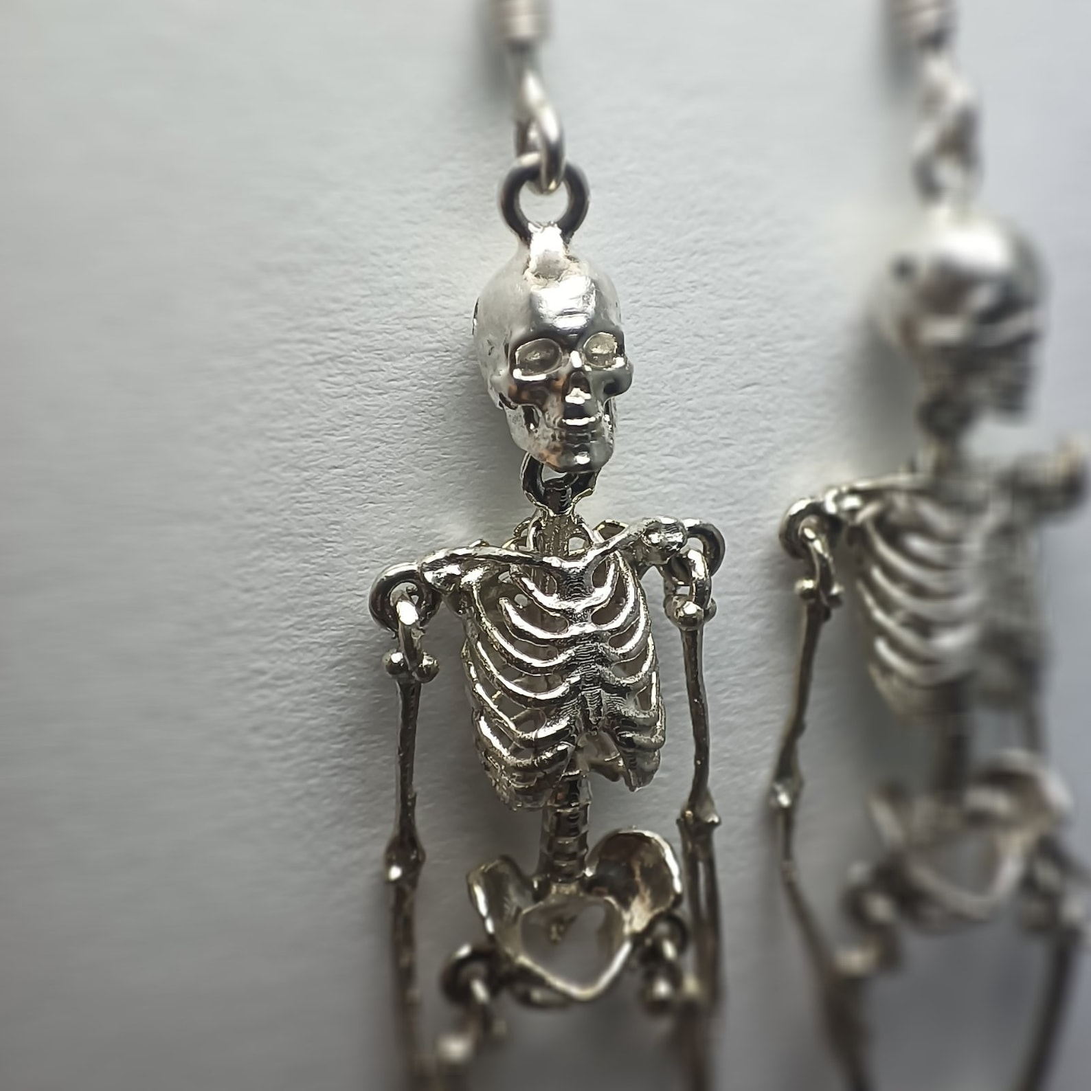 Movable Skeleton Bone Dangle Earrings - Etsy