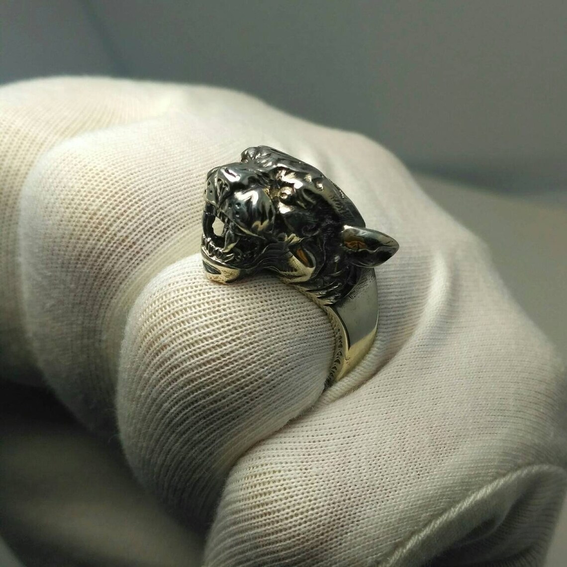 Tiger Ring. Jewelry. Animal. Cat. Wild. Totem Jewelry. Silver Tiger ...