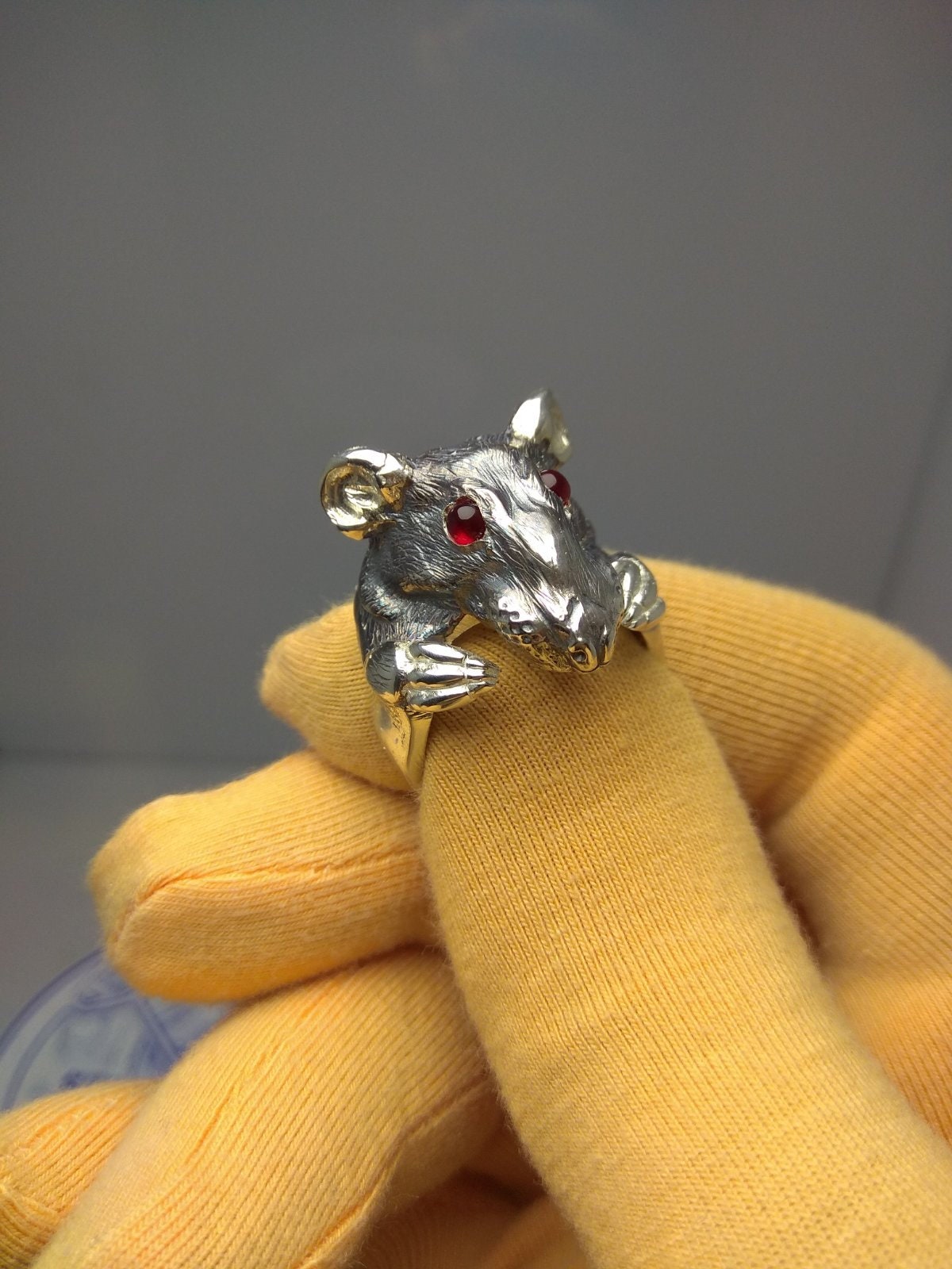 Rat Ring. Silver Gift. Jewelry Zodiac Stones Garnet Sterling - Etsy