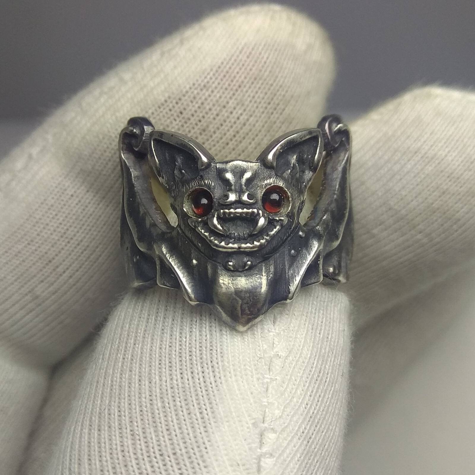 Bat ring animal cute jewelry bats.flittermouse. | Etsy