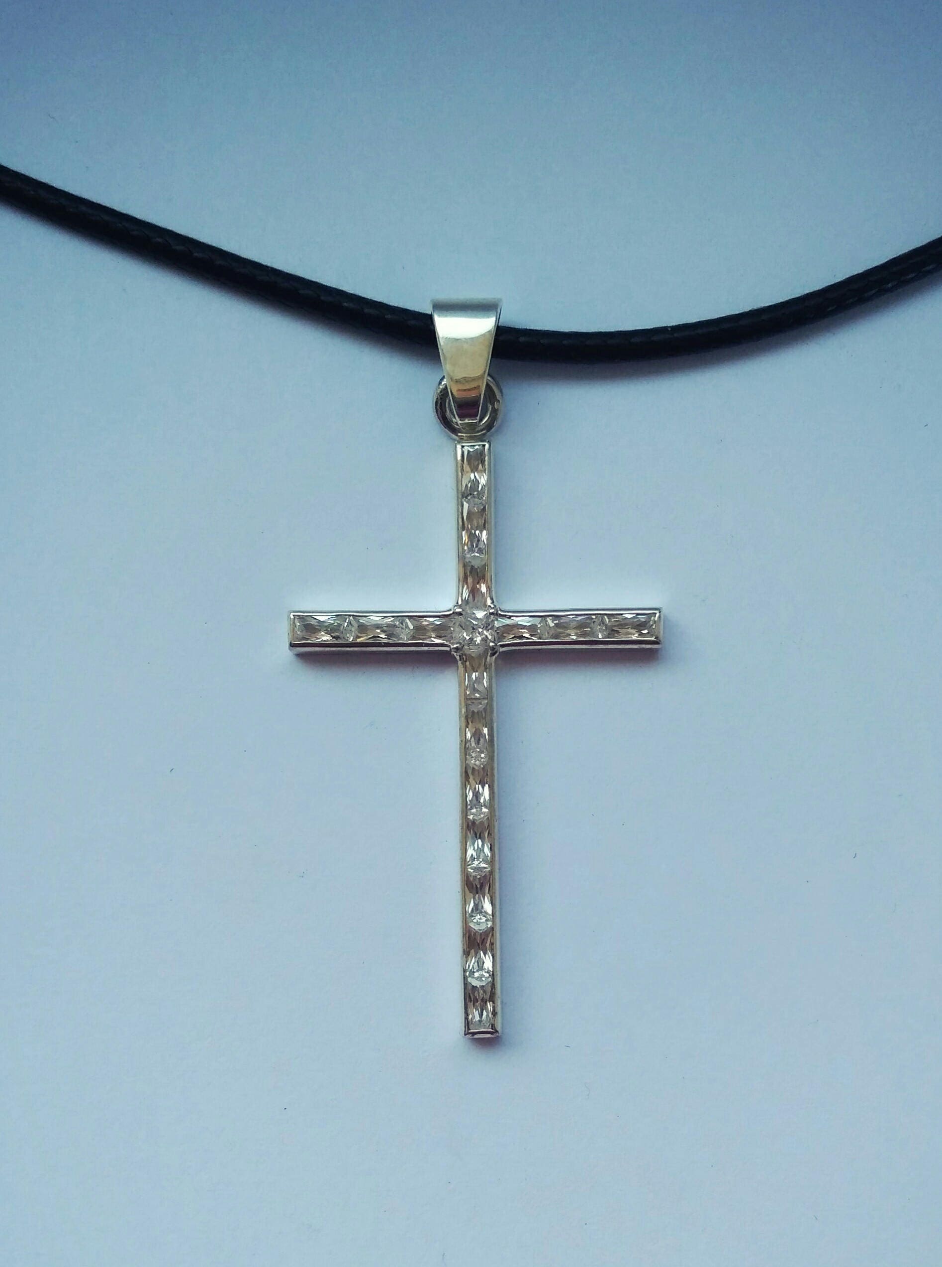 Cross silver . cross favors | Etsy