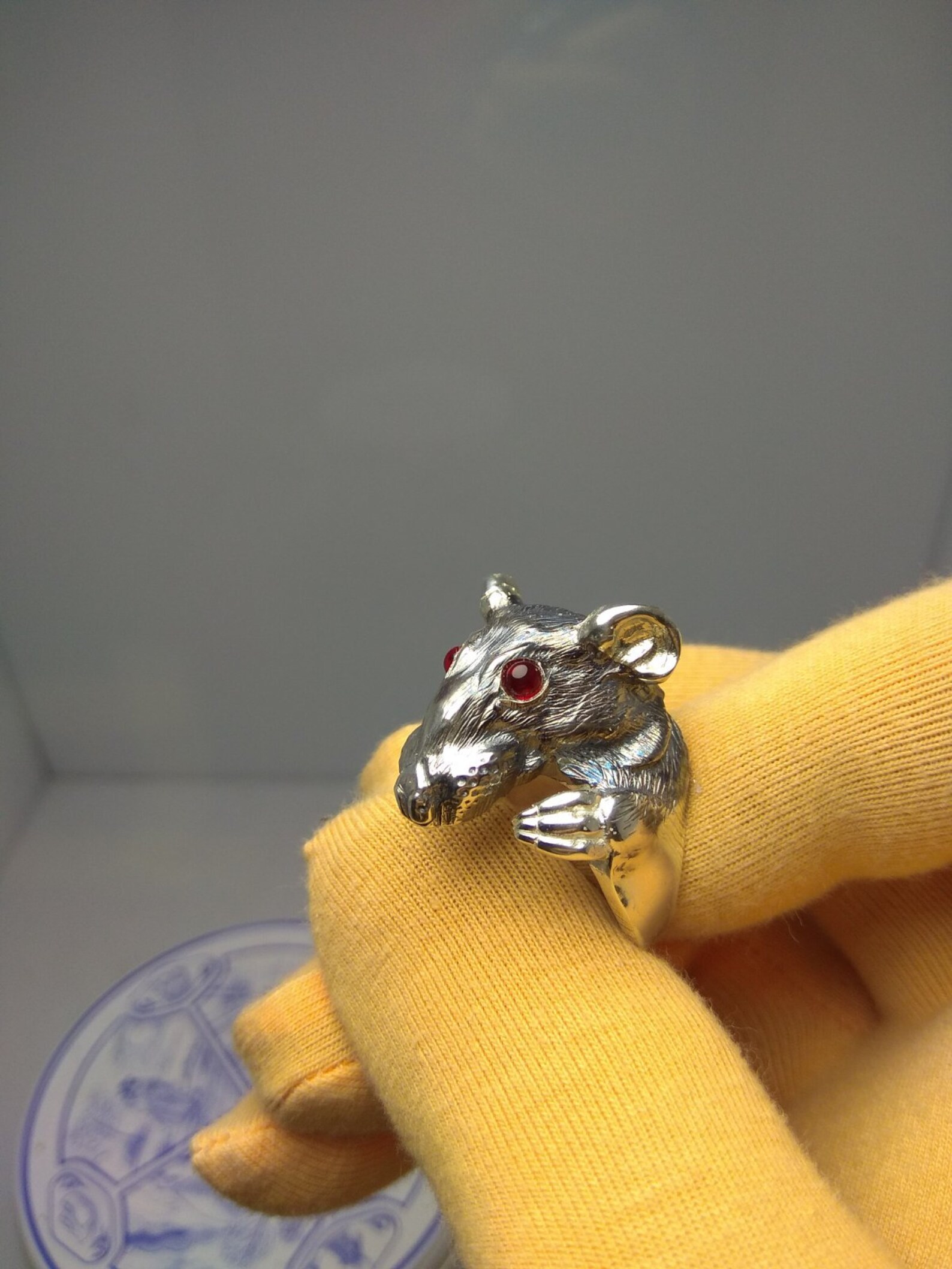 Rat Ring. Silver Gift. Jewelry Zodiac Stones Garnet Sterling - Etsy