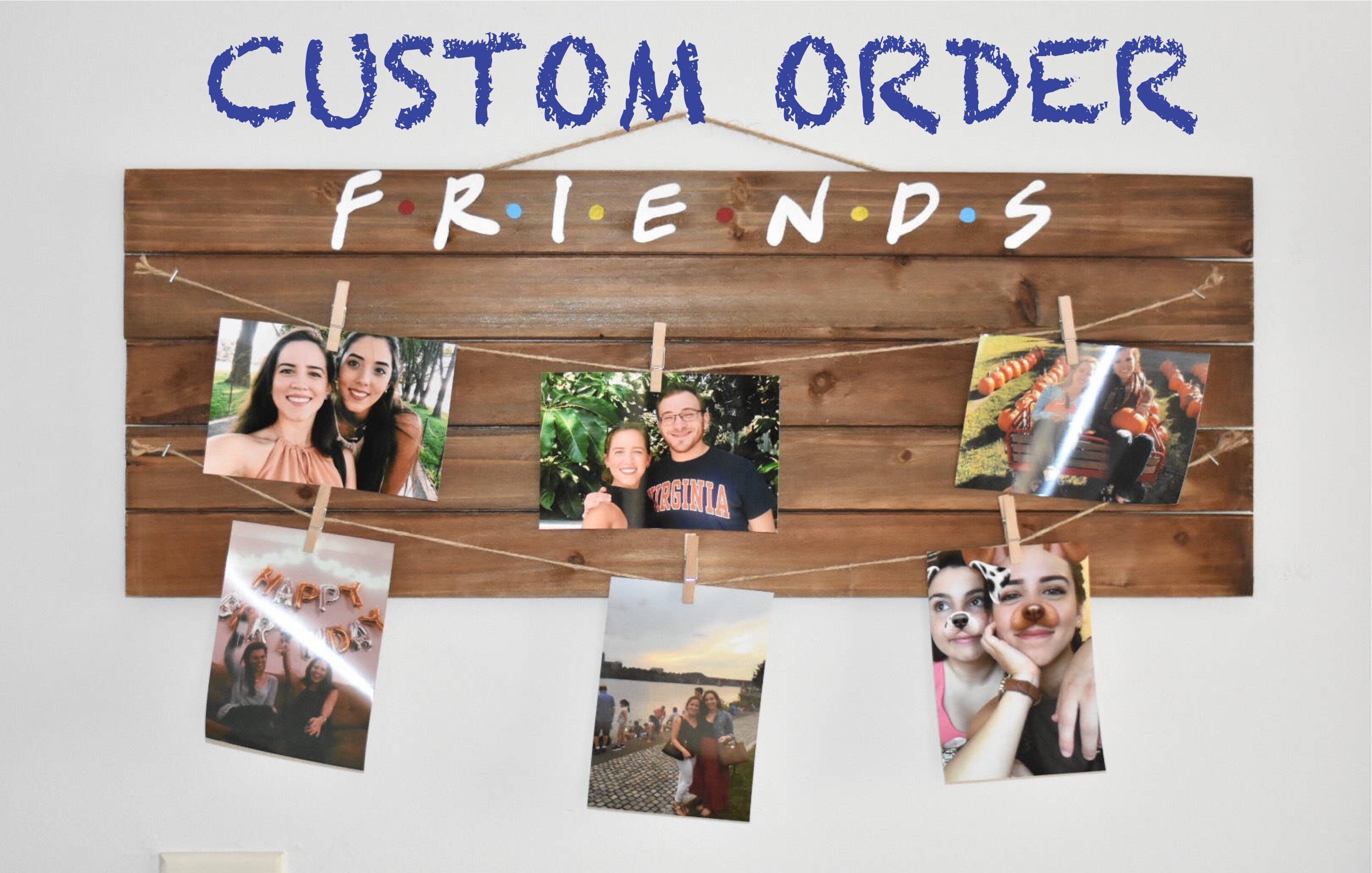 Custom Friends TV Show Picture Board - Etsy Polska