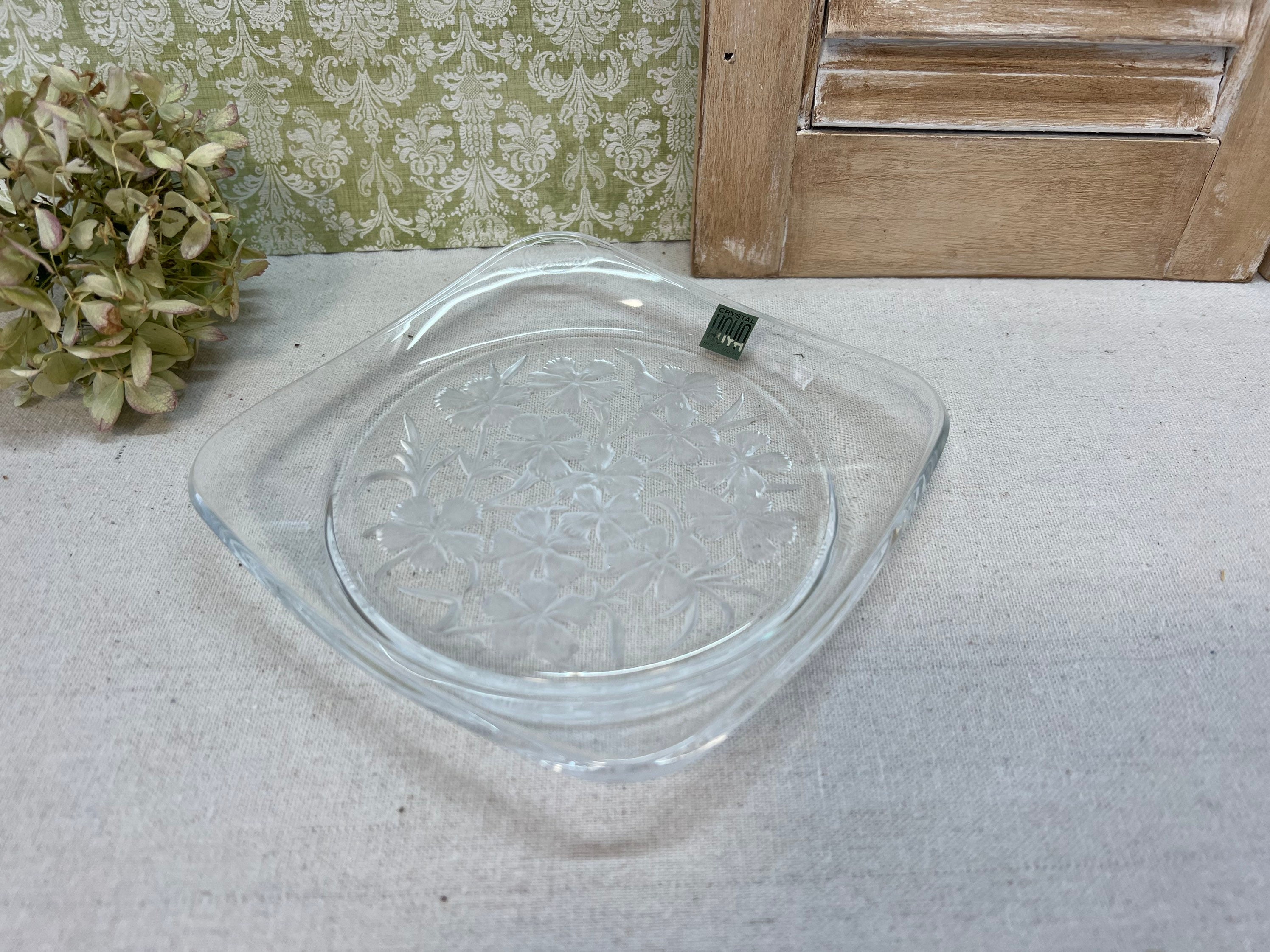 Crystal Hoya Plate Bahamas Princess Flowers Japan | Etsy