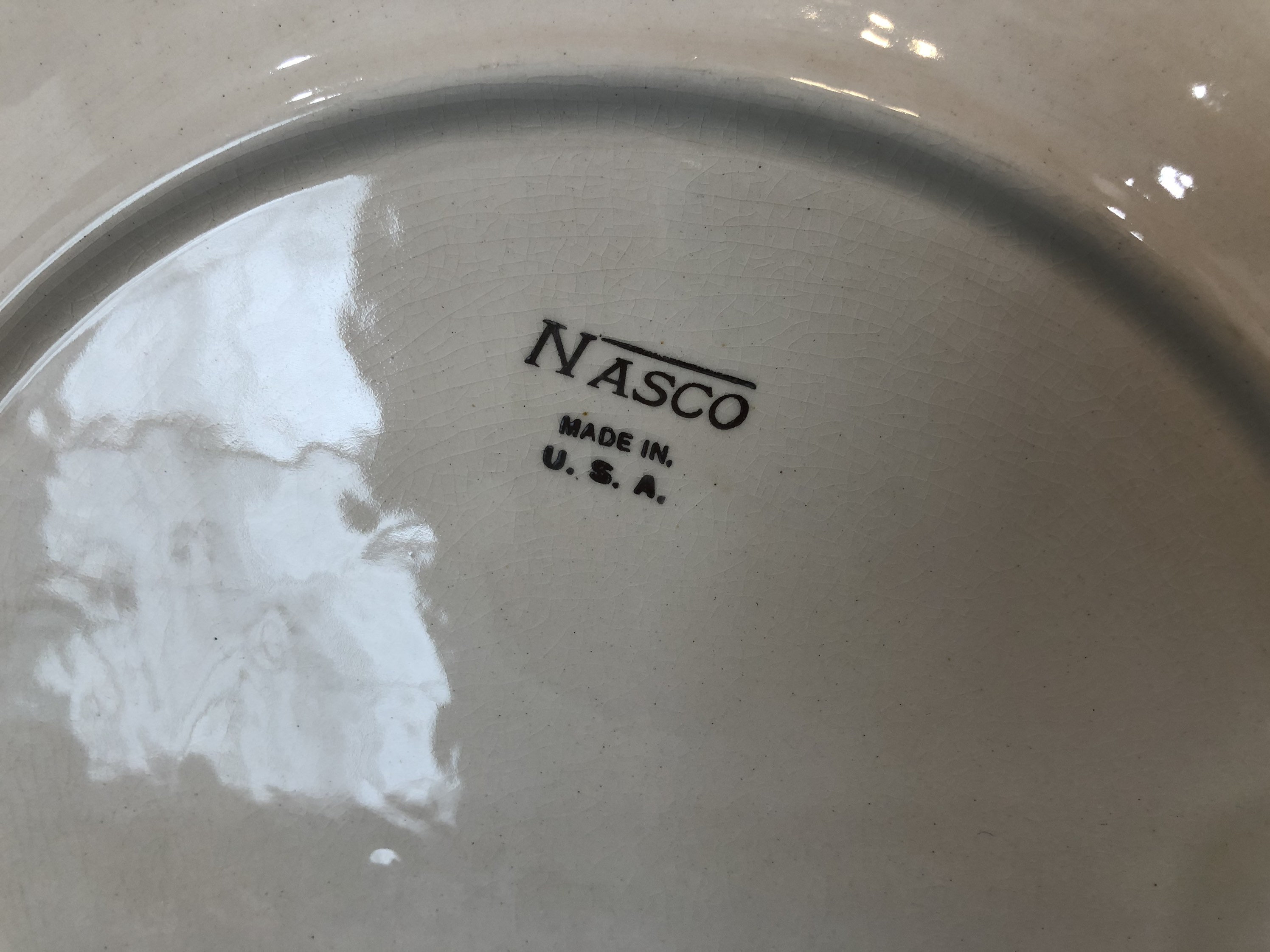 Nasco Plate/platter Decorative Made in USA Pink Floral | Etsy