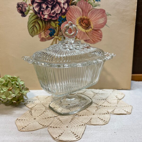 Footed Candy Dish - Etsy