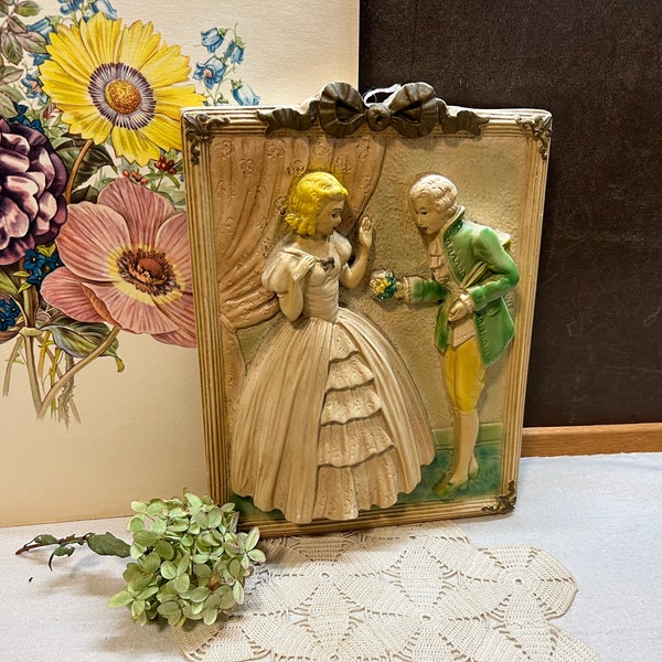 Chalkware Plaque - Etsy