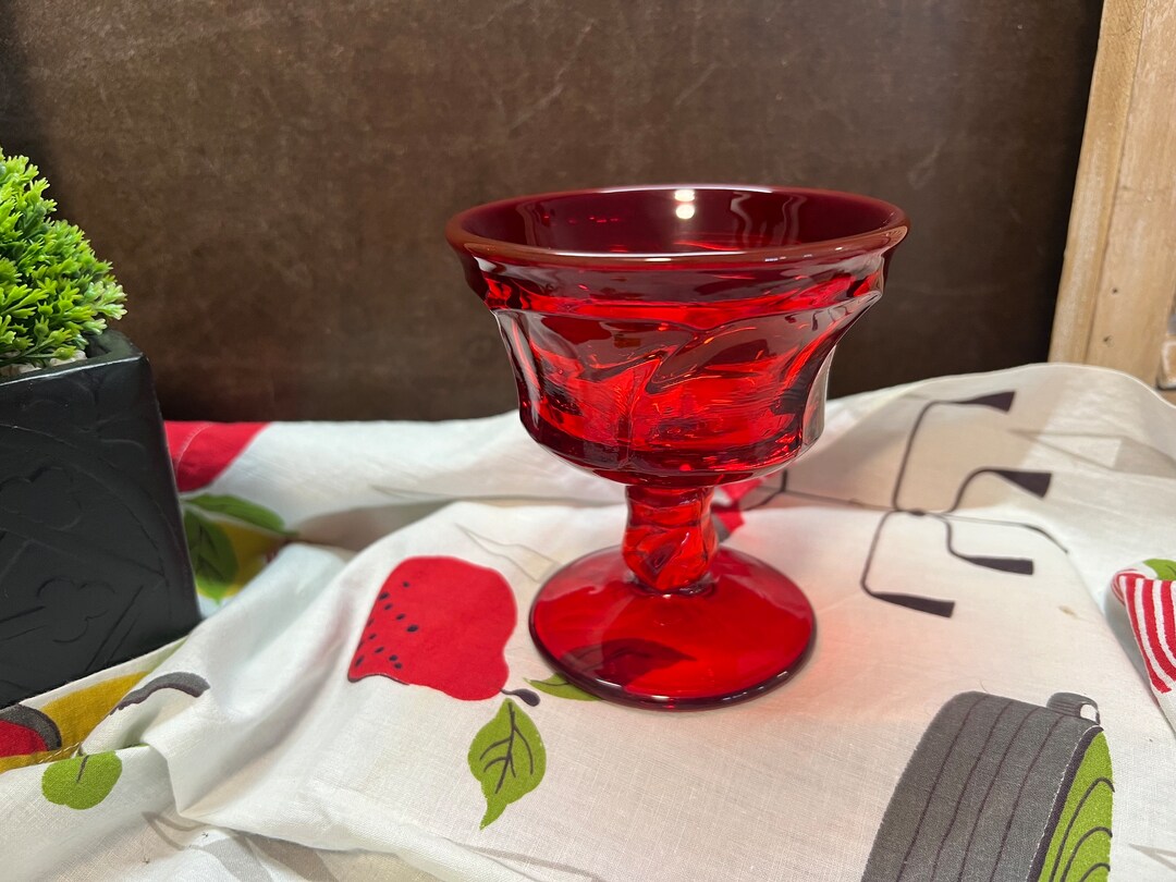 Fostoria Jamestown Ruby Red Cocktail Glass - Etsy