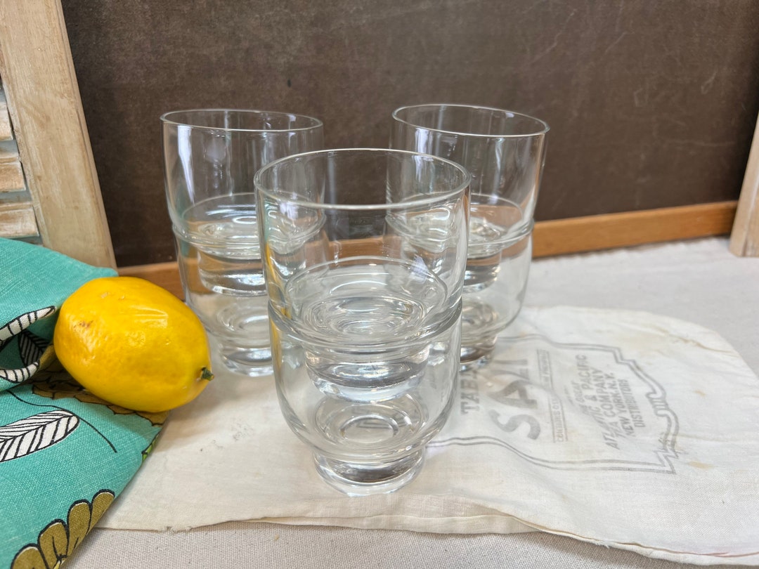 Mid Century Footed on the Rocks Glasses Set of Six - Etsy