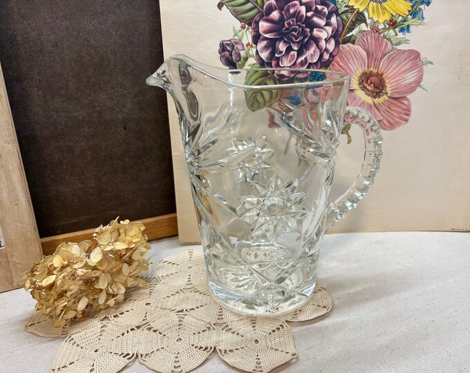 Star of David Pitcher Large Prescut Anchor Hocking - Etsy