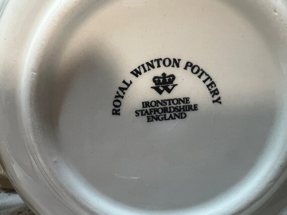 Royal Winton Pottery Floral Trinket Dish - Gem