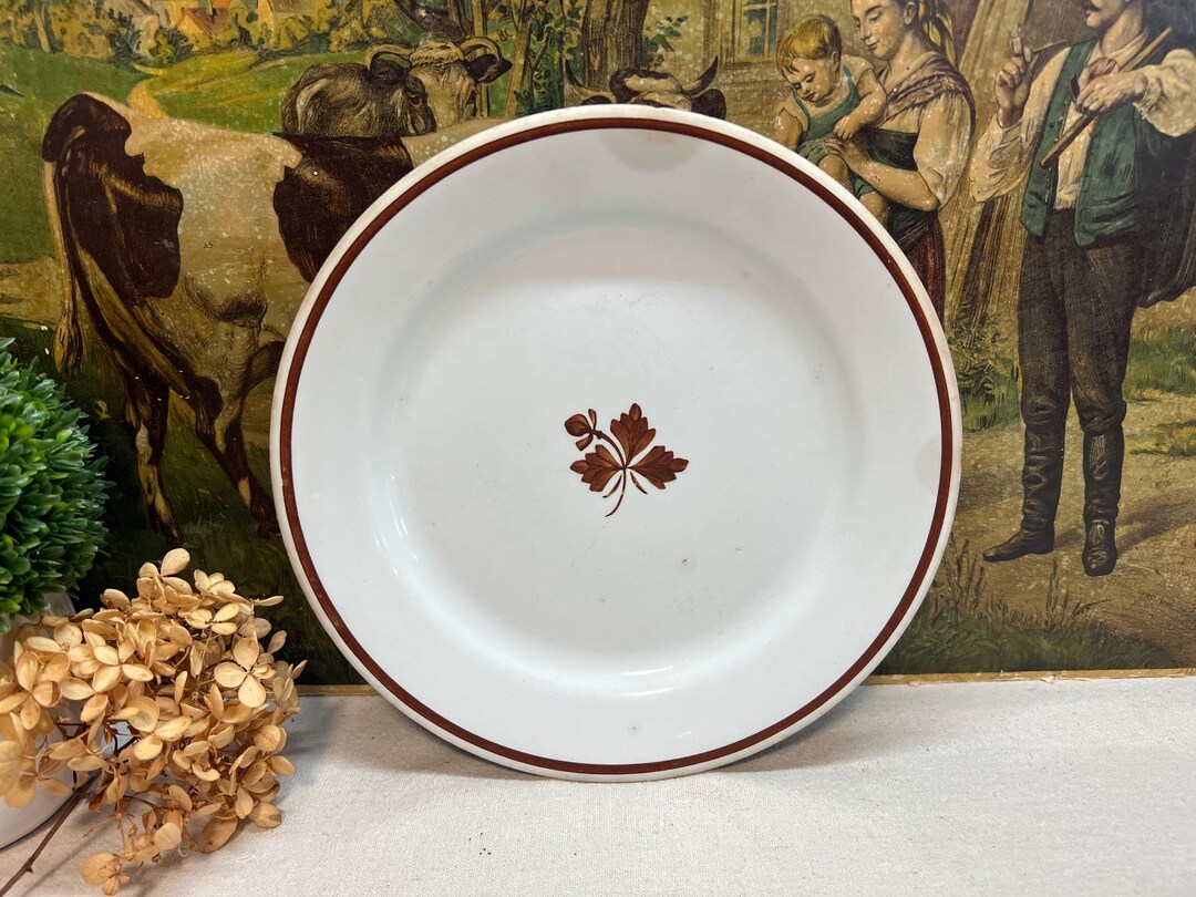 Alfred Meakin Tea Leaf Luncheon Plate Royal Ironstone China - Etsy