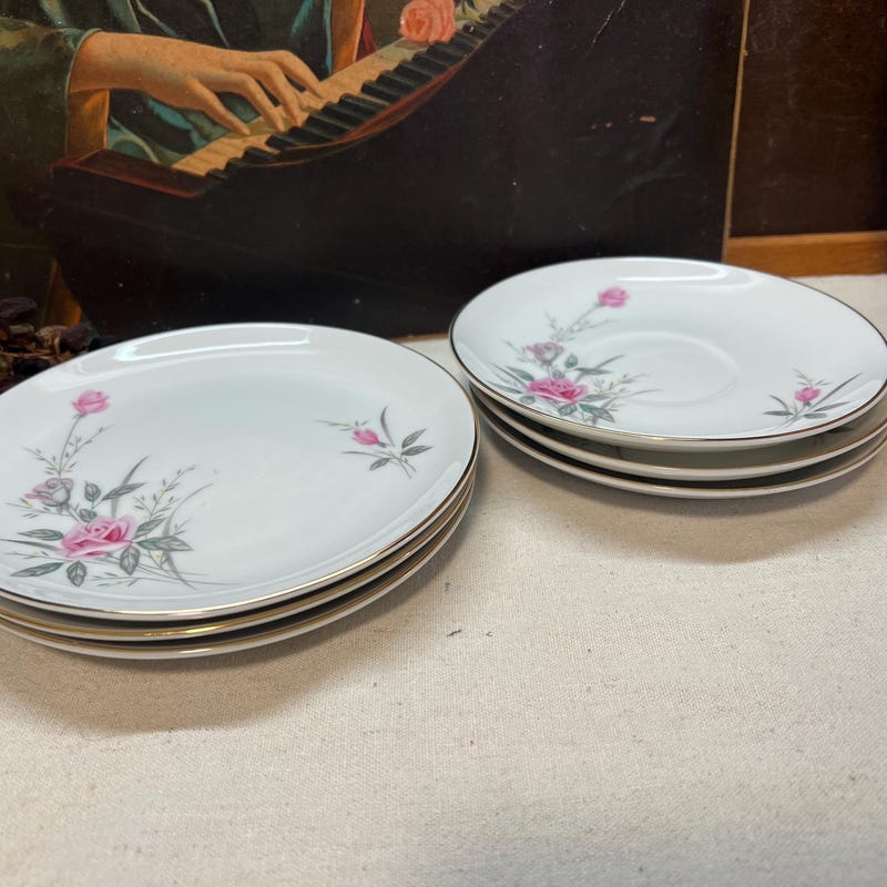 Floral Fine China Saucer - Etsy