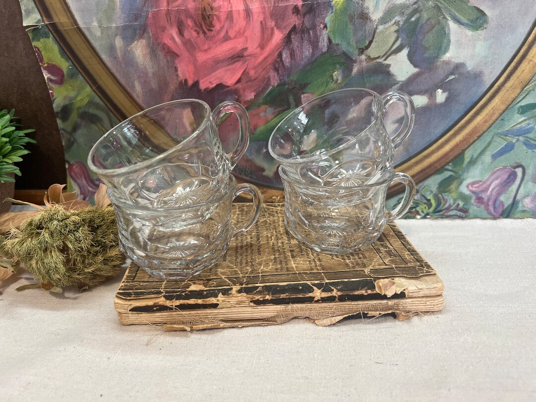 Thumbprint Starburst Punch Cups Set of Four - Etsy