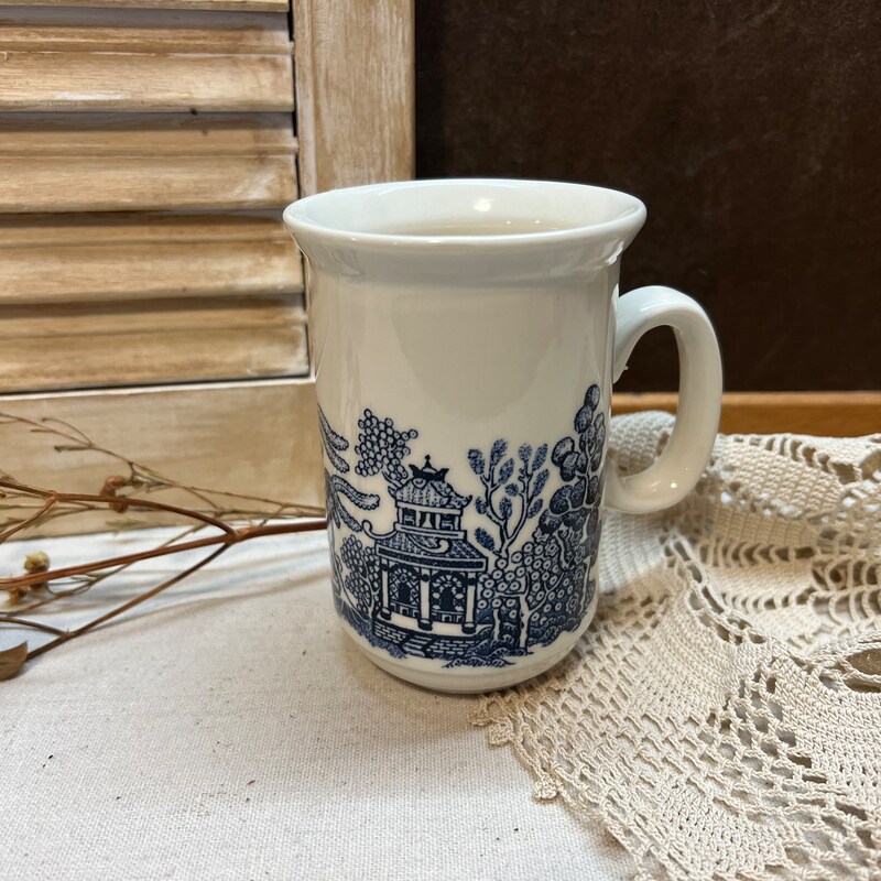 Blue Willow Mugs - Etsy