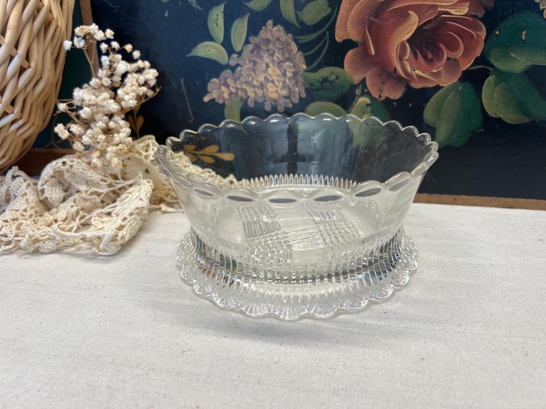 Antique Bowl Dalzell Brothers & Gilmore Glass Company 1883-1888 - Etsy