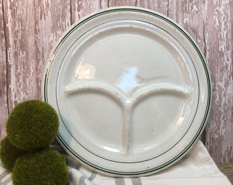 Divided dinner plate | Etsy