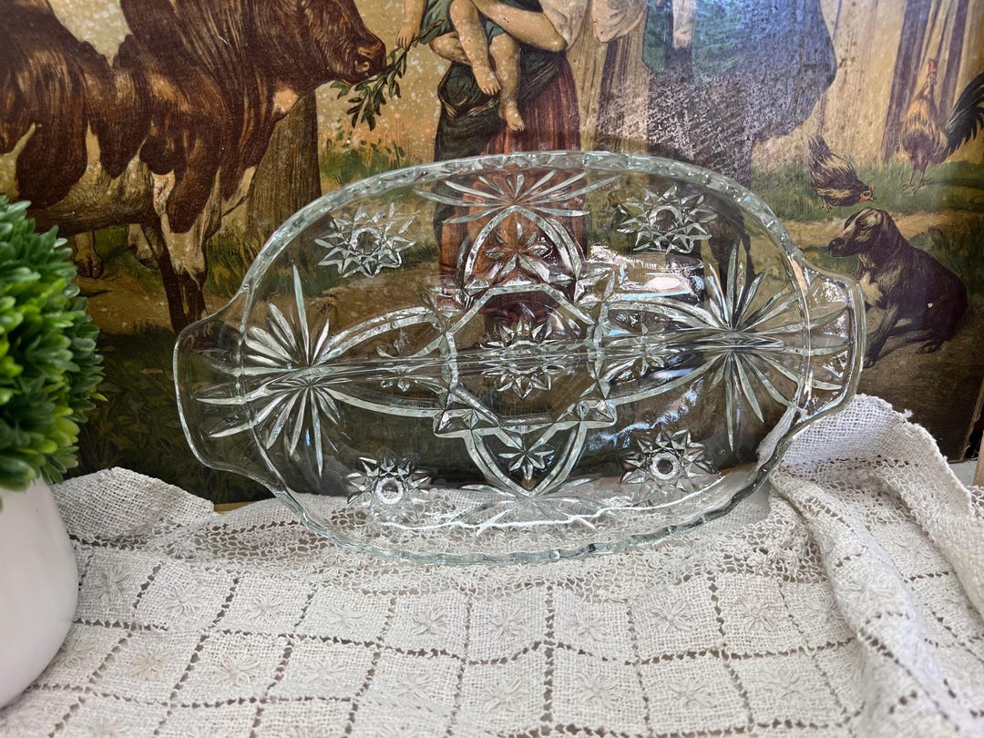 Star of David Divided Dish Two Section Handled - Etsy