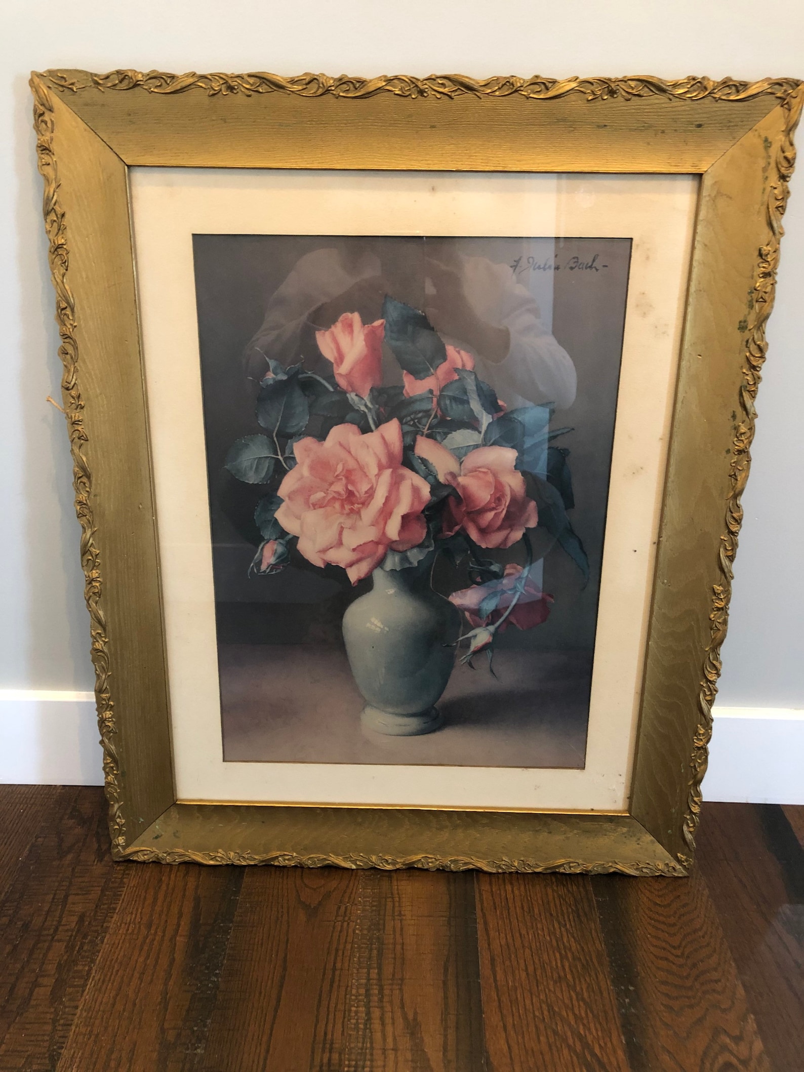 F. Julia Bach Floral Still Life 1940's Original Framed | Etsy