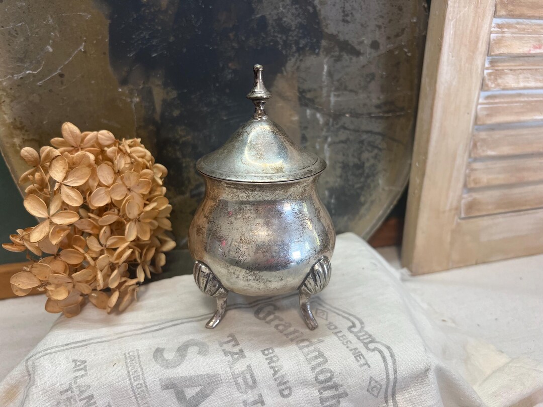 Silverplate Sugar Bowl Footed Made in India - Etsy