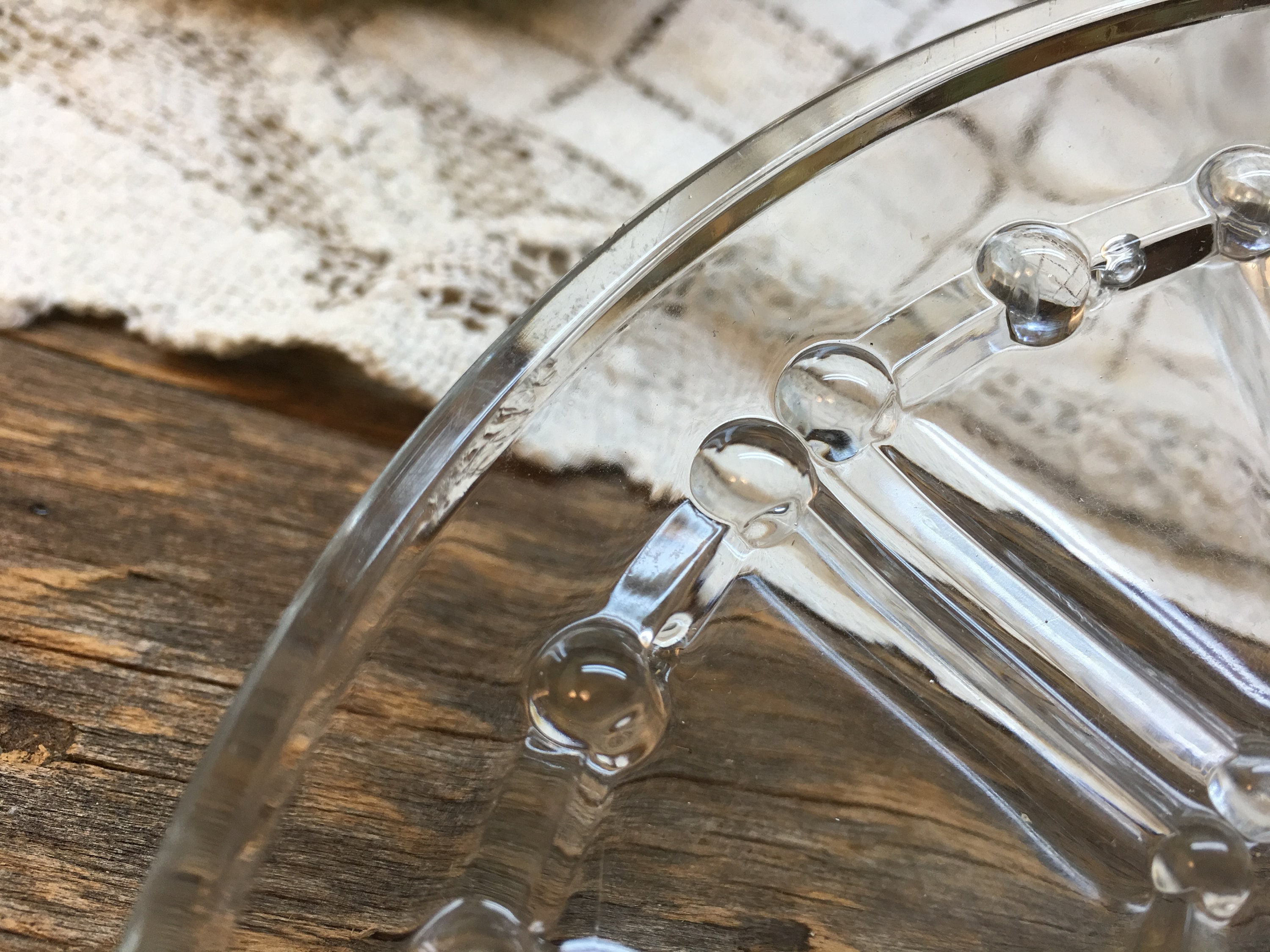 KIG Indonesia Glass Candy Dish Large Size Clear Lidded | Etsy