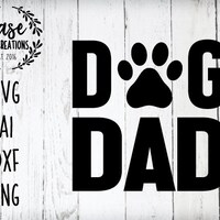 Dog Dad Svg Cut Files - Etsy