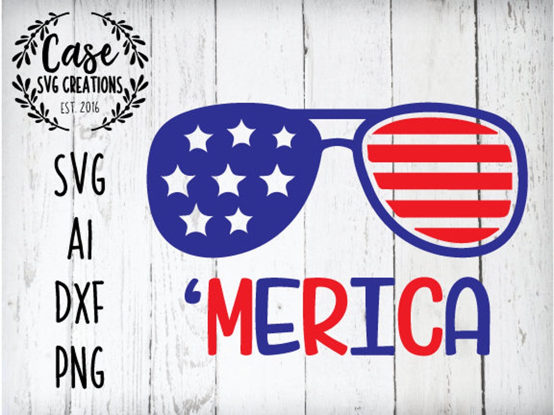 Merica SVG Cutting File Ai Dxf and Printable PNG Files | Etsy