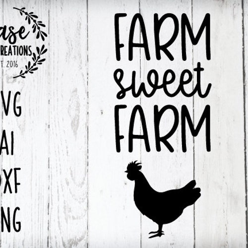 Farm Life SVG Cutting File Ai Png and Dxf Instant Download - Etsy