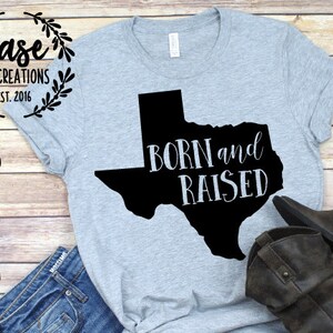 Born and Raised Texas Girl SVG Cutting File, Ai, Dxf and Printable PNG ...