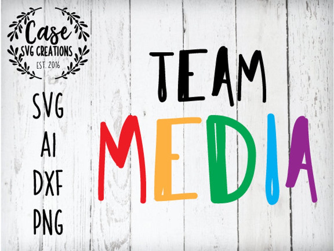 Team Media SVG SVG Files for Cricut, Dxf Files for Cameo & Silhouette ...