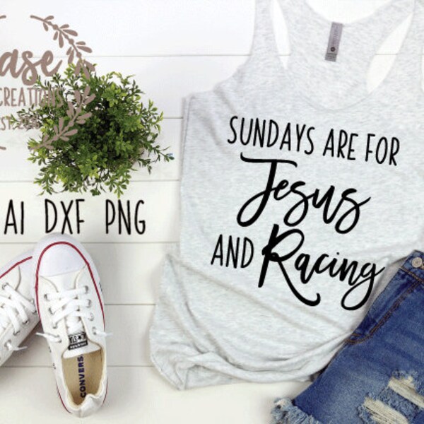 Racing for Jesus Svg - Etsy