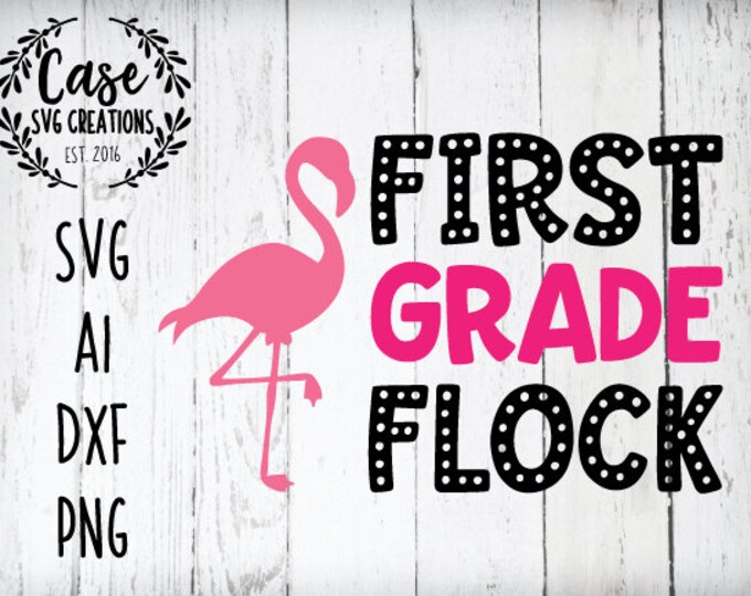 First Grade Flock SVG Cutting File AI Dxf and Printable PNG - Etsy