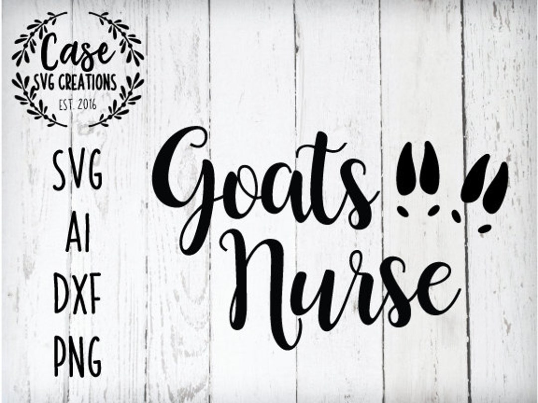 Buy Goats Nurse SVG Cutting File, AI, Dxf and Printable PNG Files ...