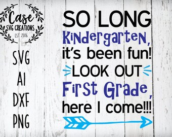 So Long 1st Grade | Etsy