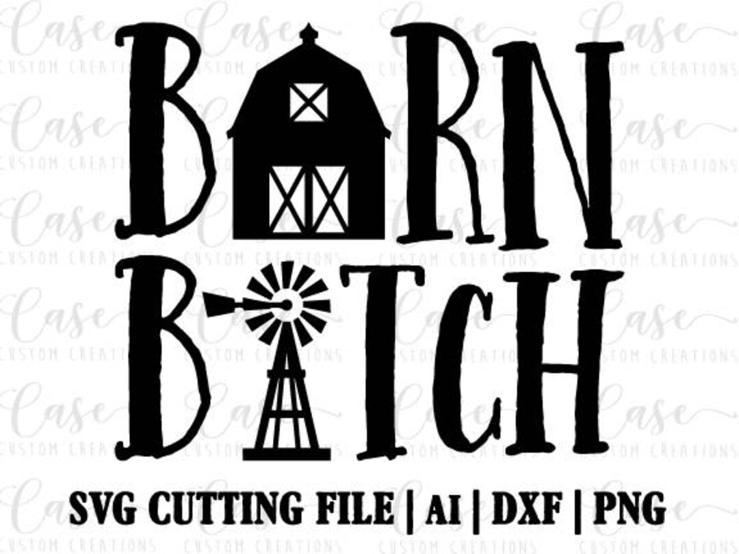 Barn SVG Cutting File Ai Dxf and Printable PNG Files - Etsy