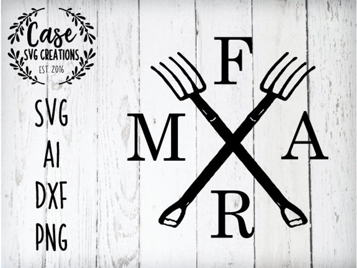 Farm Forks SVG Cutting File AI Dxf and Printable PNG Files - Etsy