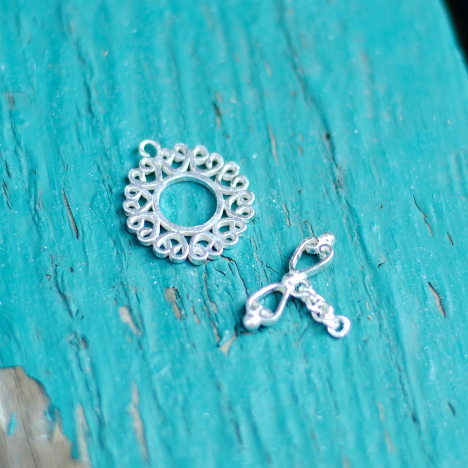 Sterling Silver Toggle Clasp / Sterling Closure / Decorative - Etsy