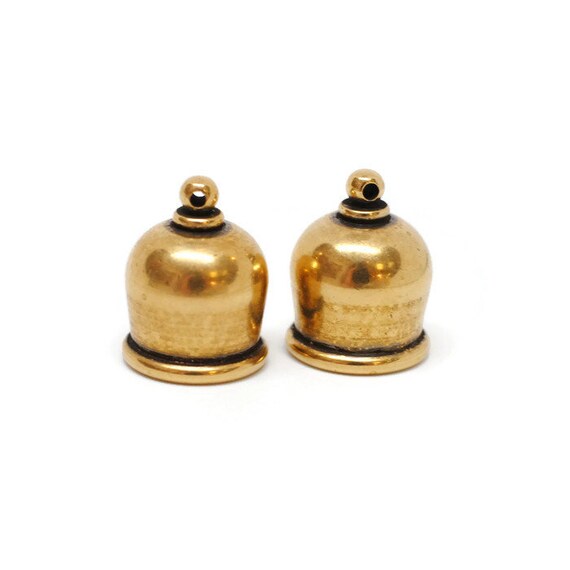 Jewelry & Beauty Craft Supplies & Tools 12x16mm Bullet End Cap 10mm ID ...