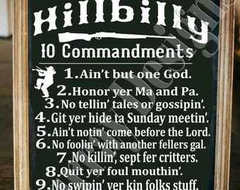 Hillbilly sign | Etsy