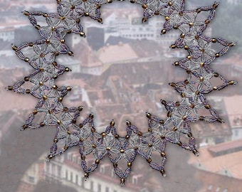 Pattern Seed Beaded Necklace Netting Stitch Tutorial (Download Now) - Etsy