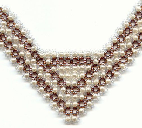 Beading Pattern Seed Beads Beaded Necklace Beading Tutorial - Etsy