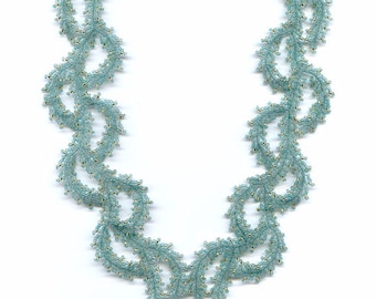 Beginner Pattern Seed Beaded Necklace Instructions Beading | Etsy