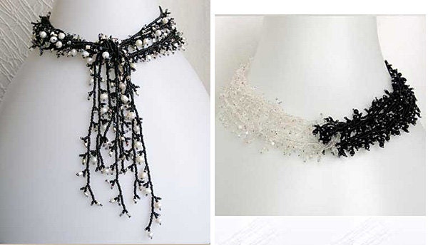 Beading Pattern Seed Beaded Necklace Instructions Seed Bead Coral ...